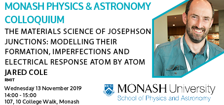 Monash School of Physics and Astronomy Colloquium – Jared Cole | FLEET ...