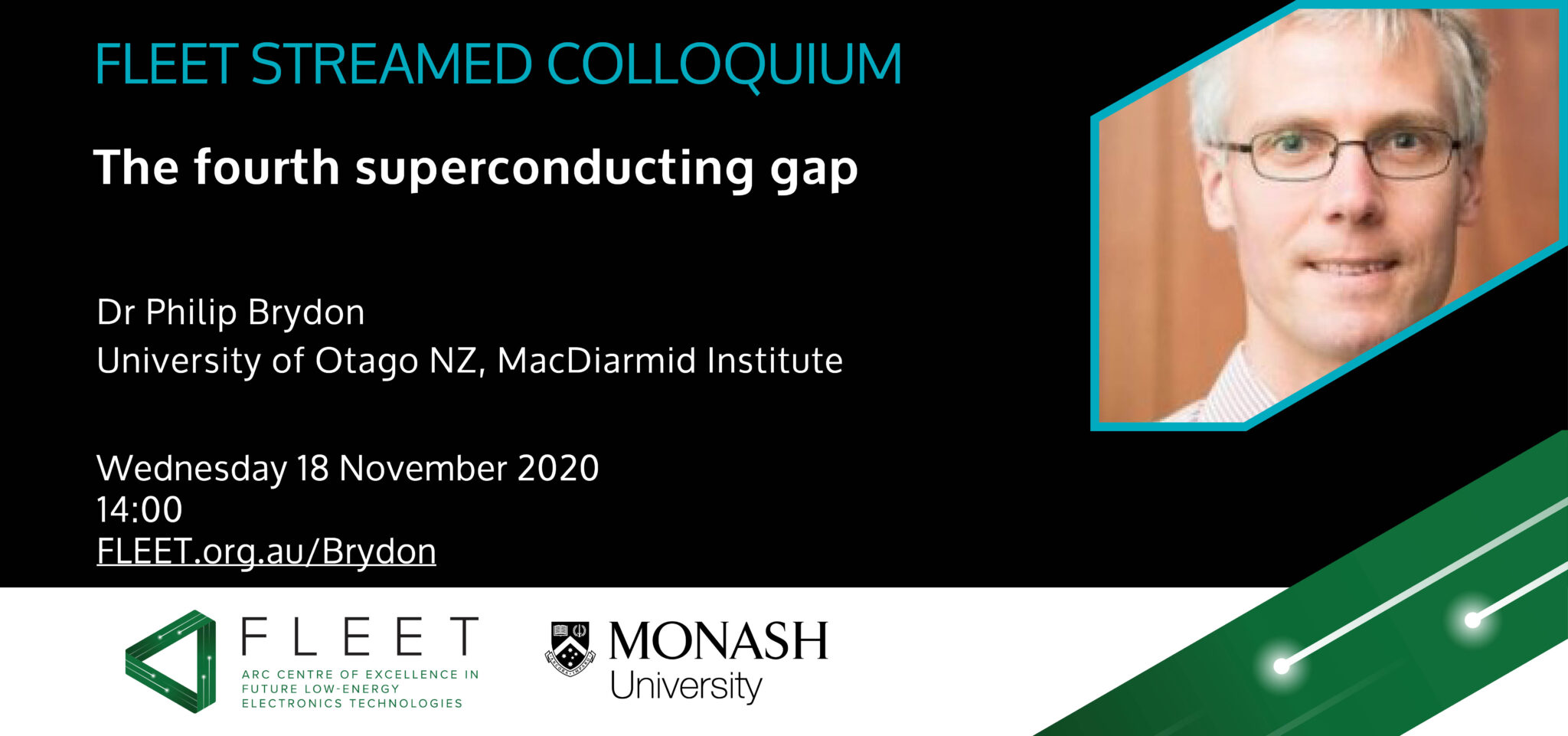 FLEET Research Colloquium Dr Philip Brydon- The fourth superconducting ...
