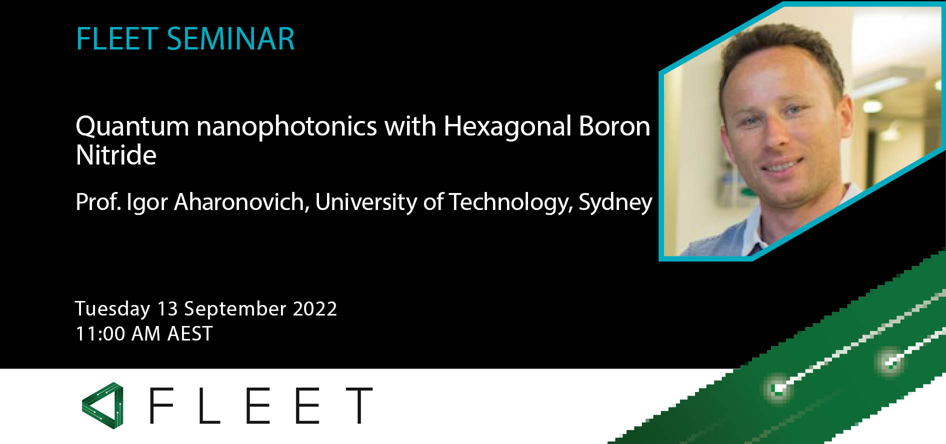 FLEET seminar. Quantum nanophotonics with Hexagonal Boron Nitride ...