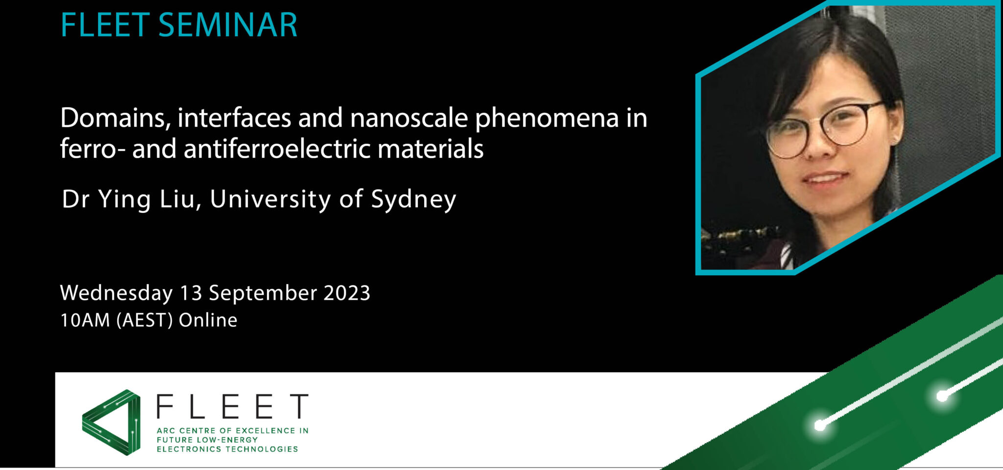 FLEET seminar. Domains, Interfaces and Nanoscale Phenomena in Ferro ...